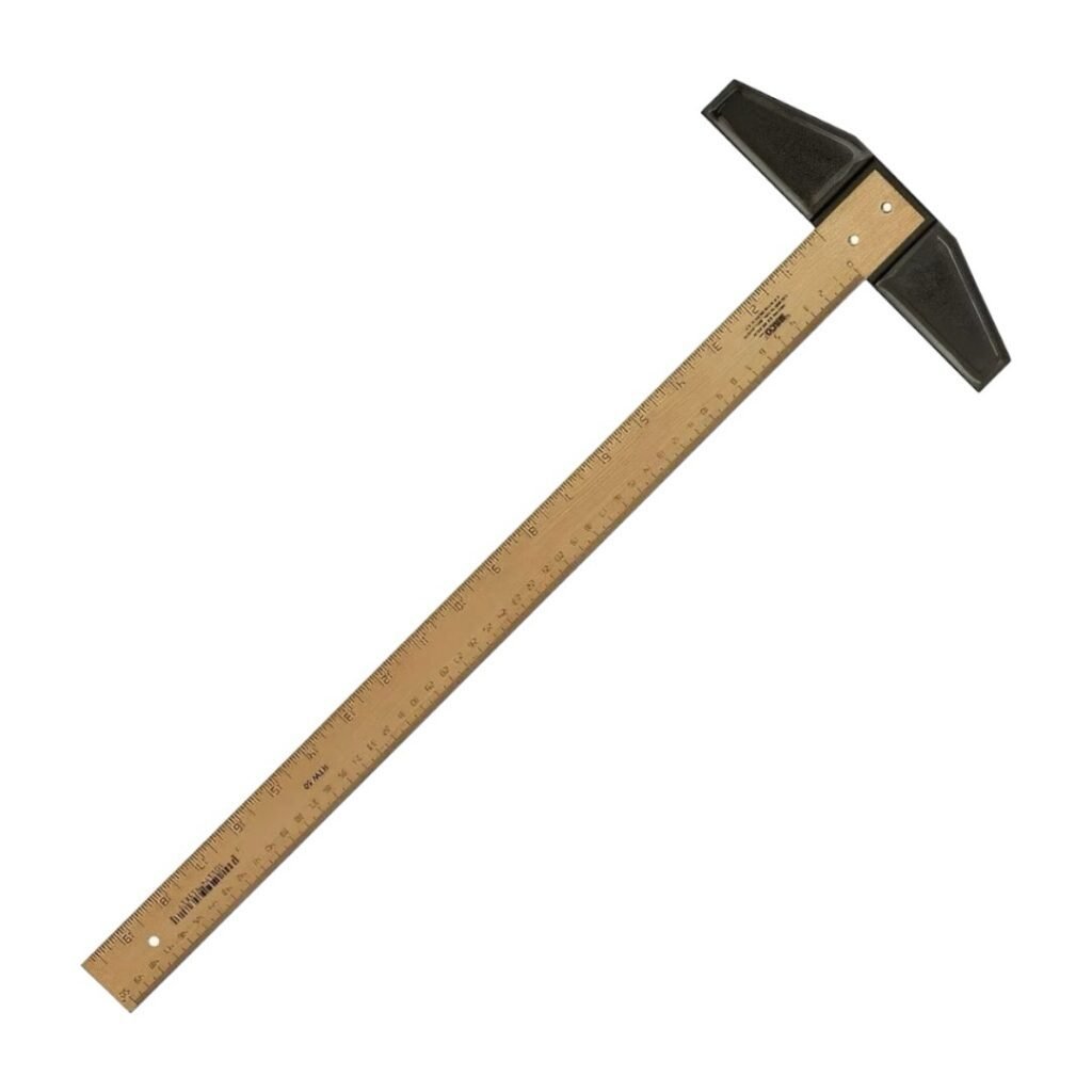 Regla T de Madera con Graduación de 60 cm Marca Baco